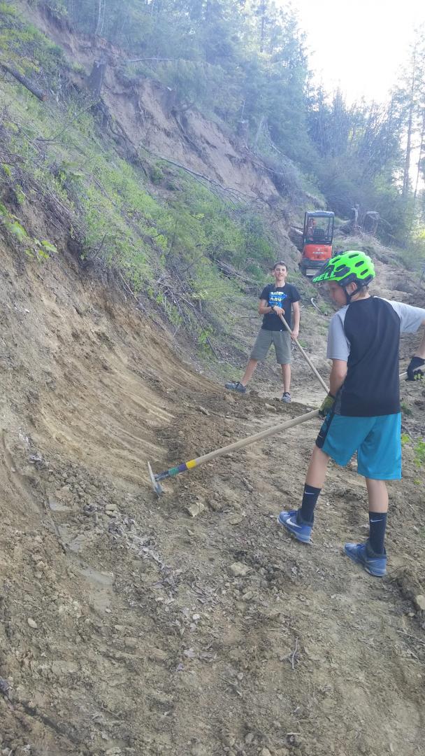 Building Freund Canyon Trail